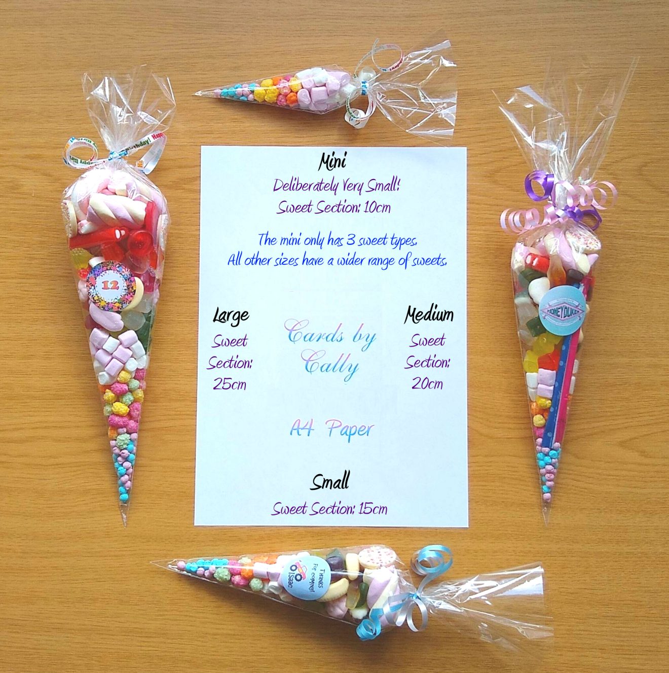 Party Sweet Cones ~ Standard Sweets – Cones by Cally